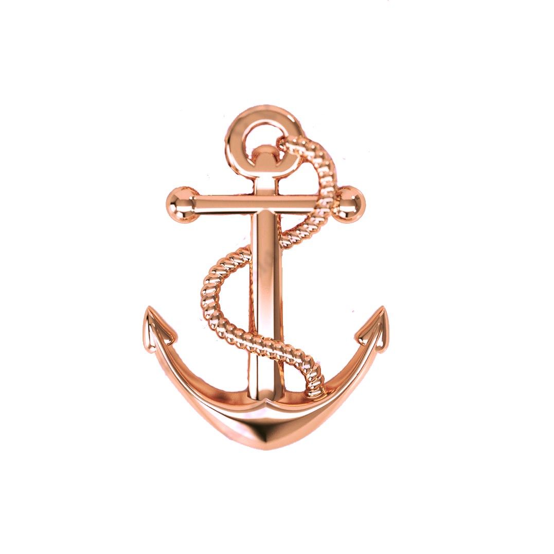 תליון זהב 14K עוגן - JP193 | תליונים